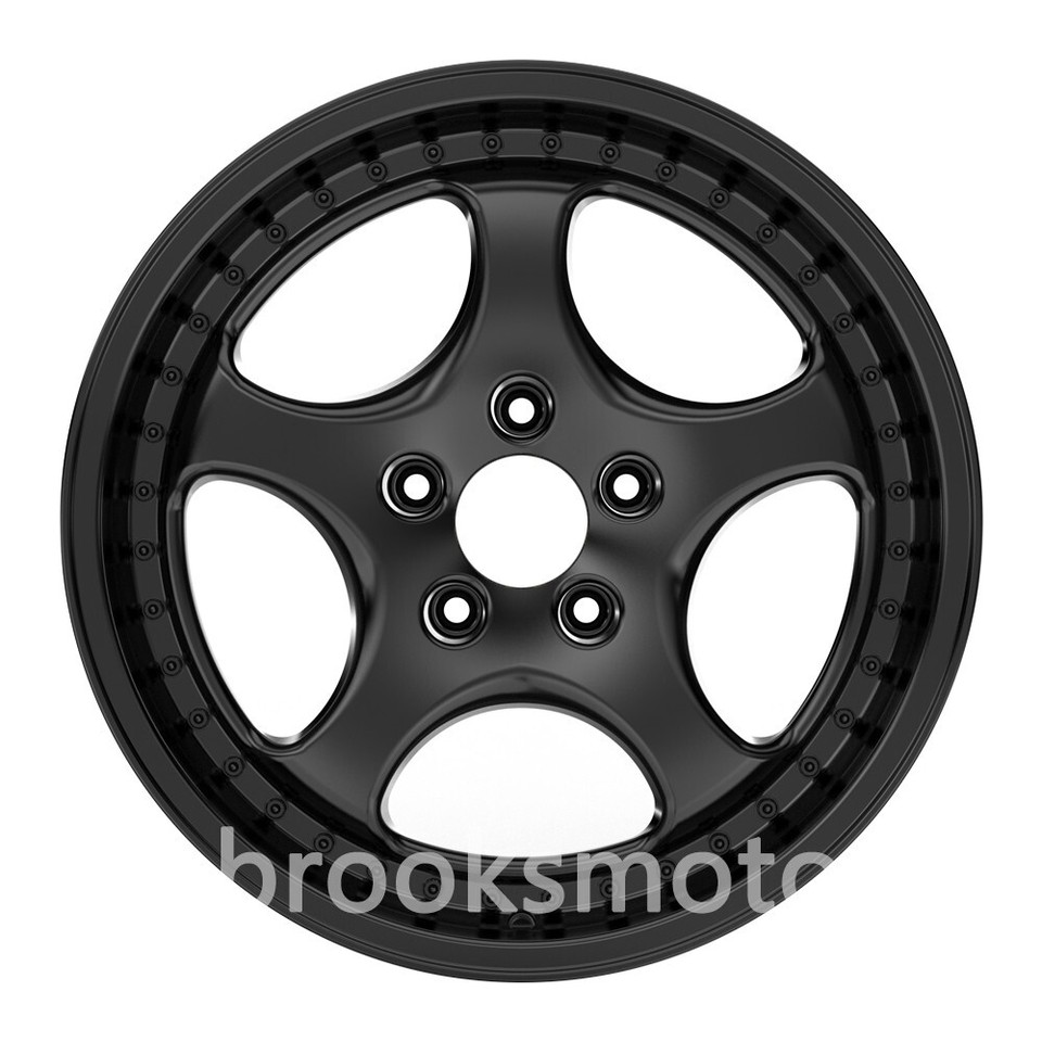 19" CLASSIC WIDE SATIN BLACK WHEELS RIMS FITS PORSCHE 996 997 911 WIDE ...