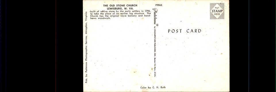 Patterson Photographic Service, Abingdon, Virginia, Old Stone Church ...