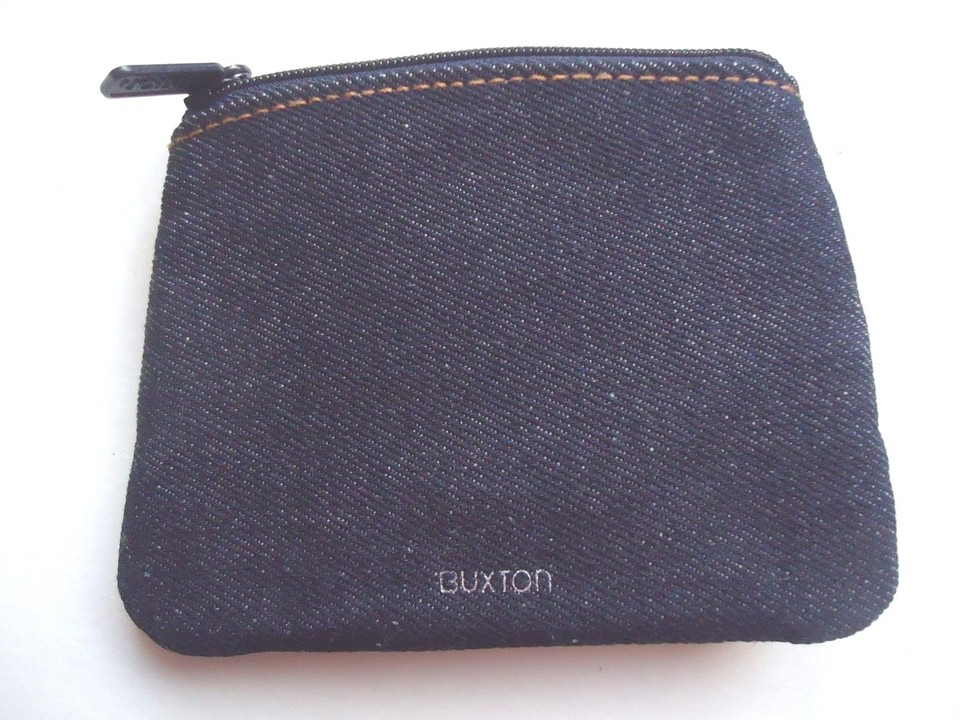 Ladies Buxton Zip Coin Case, Denim | eBay