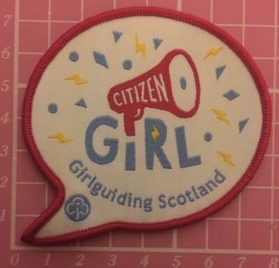Girlguiding Scotland Citizen Girl Badge Guides Brownies Sew On Camp ...