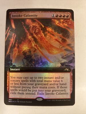 MTG Invoke Calamity Kamigawa: Neon Dynasty 467 Foil Extended Rare NM | eBay