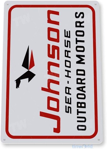 Tin Metal Sign Johnson Outboard Motor Wall Art Decor for Home 8x12 | eBay