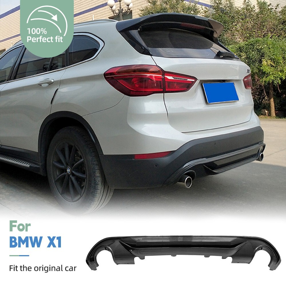 For 2016-2019 BMW X1 F48/F49 Rear Bumper Lip Diffuser Splitter Spoiler ...