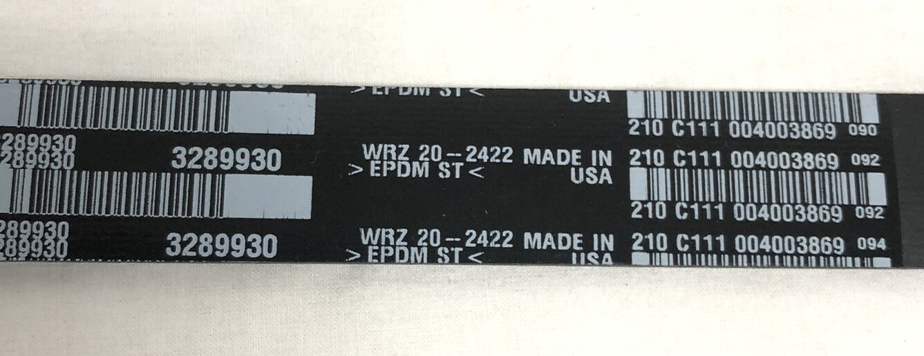 Cummins Ribbed Fan Belt 3289930 New See Photos Water Pump Drive | eBay