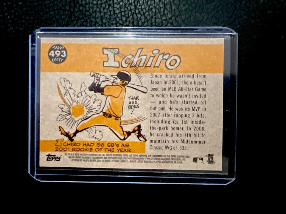 ICHIRO SUZUKI SEATTLE MARINERS 2009 TOPPS Heritage #493 Short Print | eBay