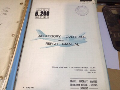USED Accessory Repair & Overhaul Vol 7 Manual for B206 Bassett APPH ...