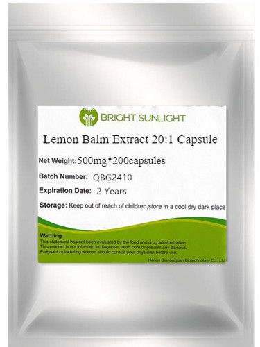 Pure Lemon Balm Extract 20:1 Capsule 500mg*200capsules | eBay