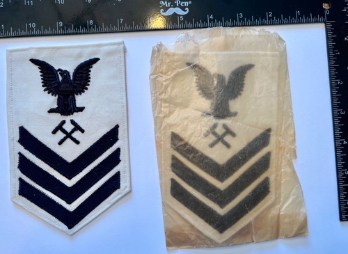 WWII USN Shipfitter Petty Officer 1st Class Summer Rate Patch In ...