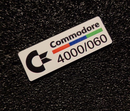 Commodore Amiga 4000/060 Color Label / Logo / Sticker / Badge 42 x 15 ...