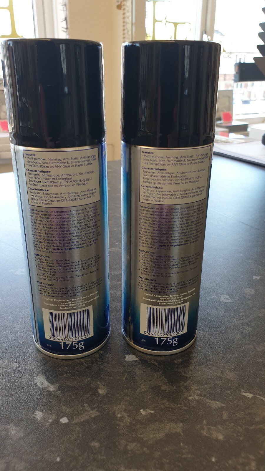2 Tins Techni Clean Foaming Screen Cleaner + Protector 175g Foam Spray ...