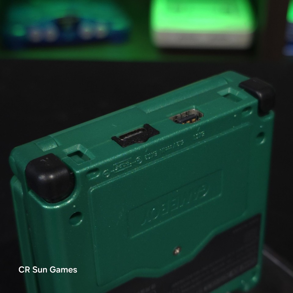 Green Nintendo Game Boy Advance GBA SP IPS V2 and Usb-C - Rayquaza | eBay