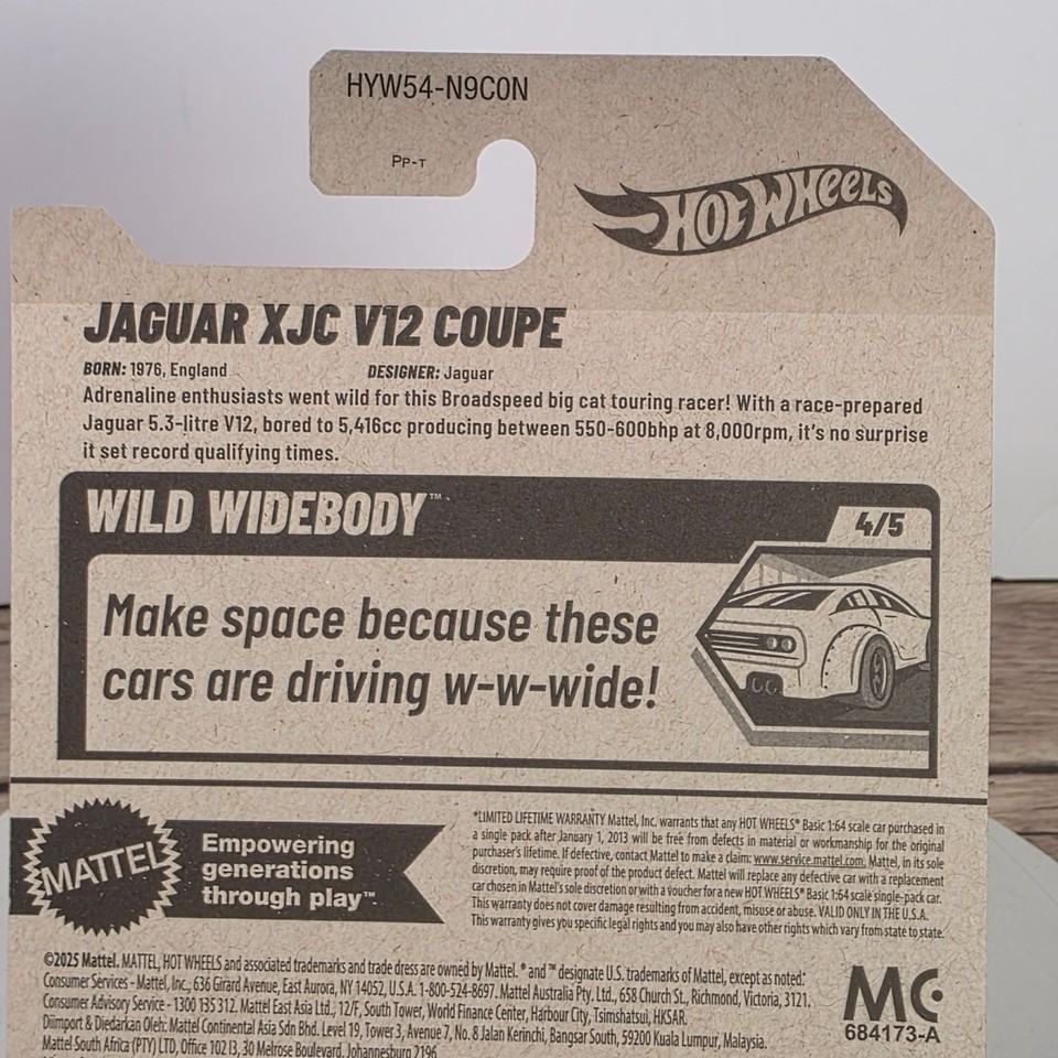 Hot Wheels Jaguar XJC V12 Coupe Wild Widebody | eBay