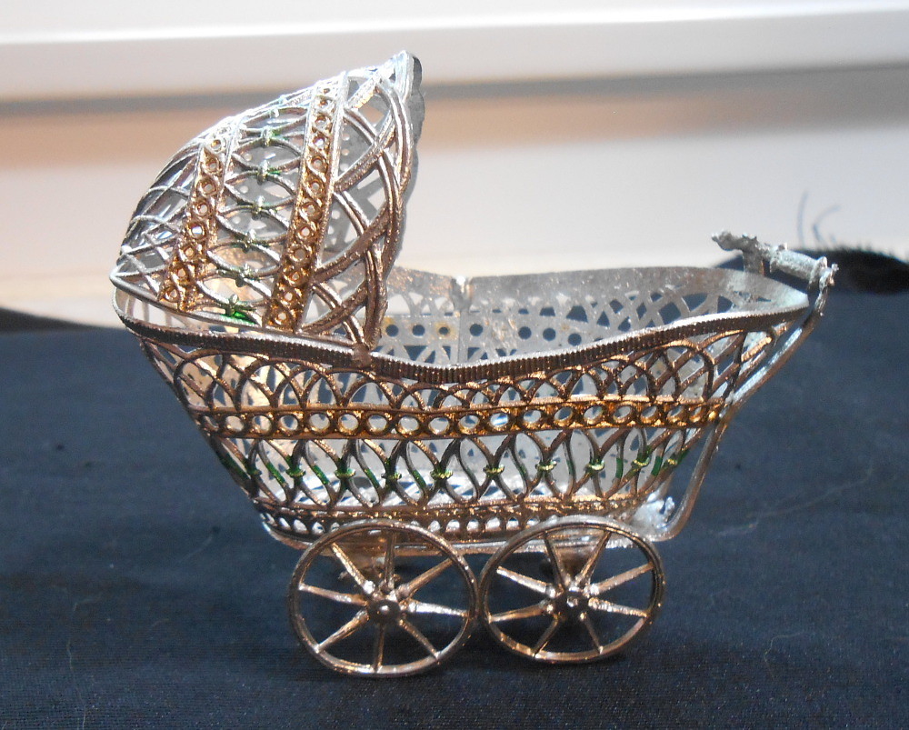 German Baby Carriage Vintage German Metal Sellers BABY