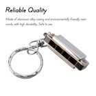 SWAN Keychain Harmonica 4 Holes 8 Tones of C Small Harmonica Decoration ...