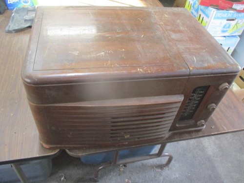 Antique Philco Radio Model 46-1203 Tube Table Top 1946 Turntable ...