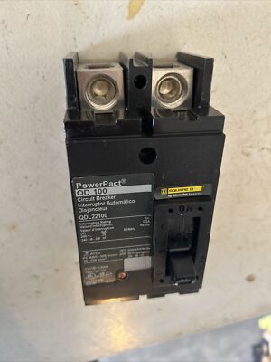 Powerpact QDL QDL22100 100A Square d Circuit Breaker | eBay