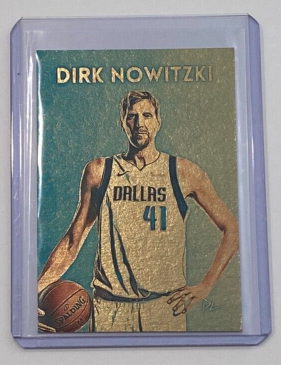 Dirk Nowitzki Signed Card Dirk Nowitzki Dallas Mavericks Final Home