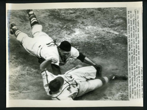 Hal Wagner & Whitey Kurowski 1946 World Series Press Photo Red Sox ...
