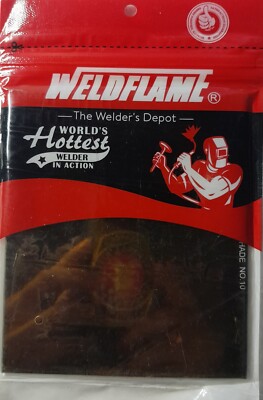 Weldflame Gold Coated Glass Filter Lens 4.5" x 5.25" Shade 10 | eBay