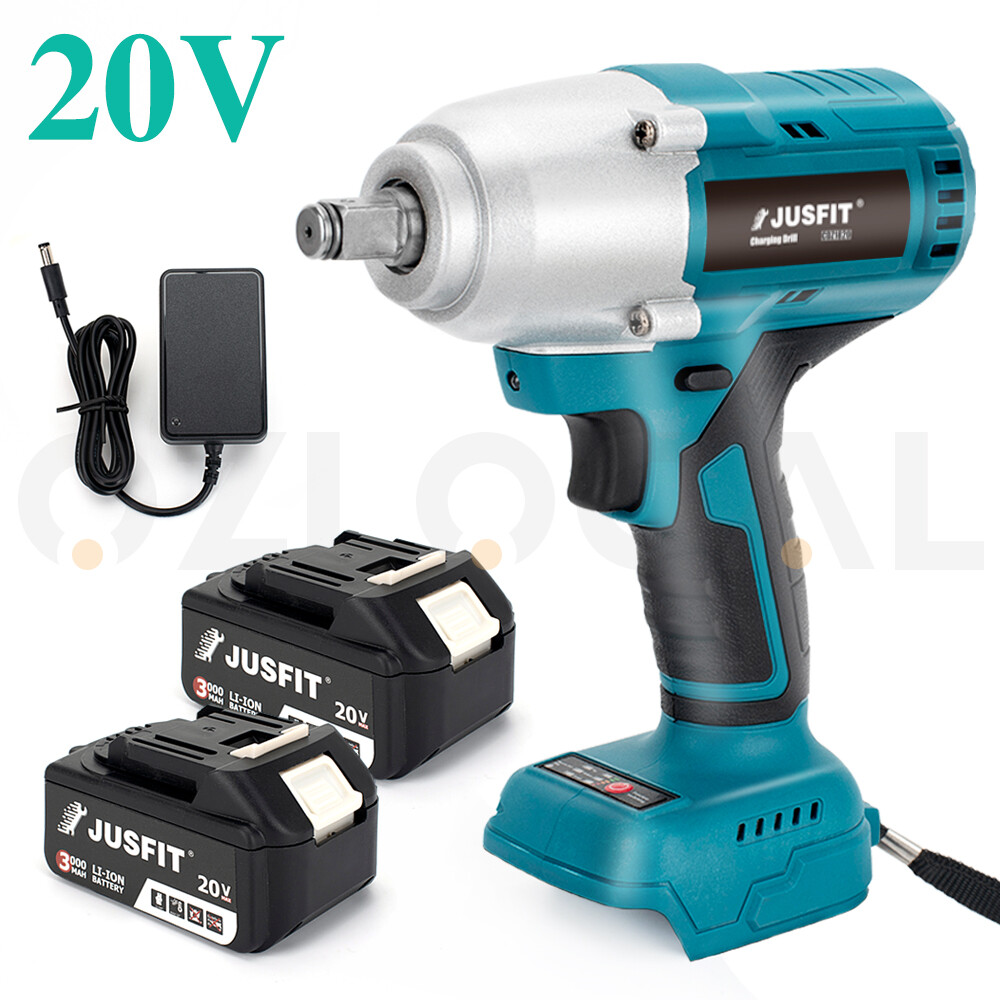 1500NM Brushless Cordless 1/2'' Impact Wrench Rattle Gun For Makita 18V ...