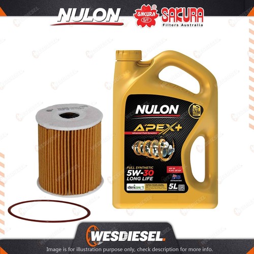 Sakura Oil Filter 5L APX5W30D1 Engine Oil Service Kit for Volvo C70 ...