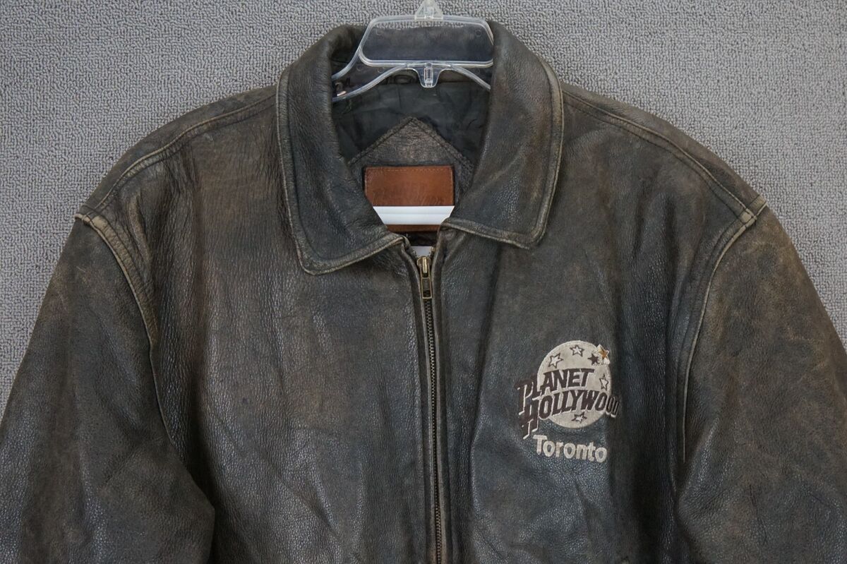 Vintage 90s Planet Hollywood Toronto Leather Jacket Rare Vintage 90s Planet Hollywood Toronto Leather Jacket Rare
