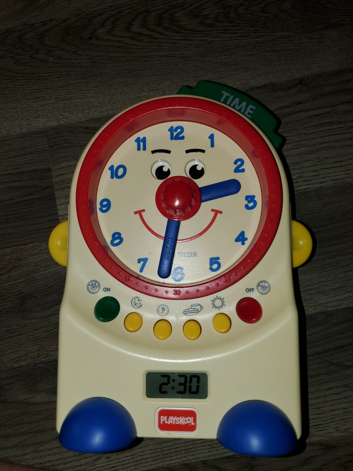 1995 Hasbro Playskool Teaching Time Talking Clock. | eBay