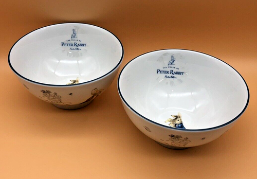 The World of Peter Rabbit BEATRIX POTTER Spring Rice Bowls (SET of 2 ...