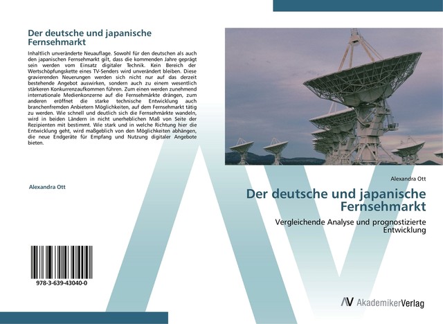 Der Deutsche und Japanische Fernsehmarkt von Alexandra Ott (2012 ...