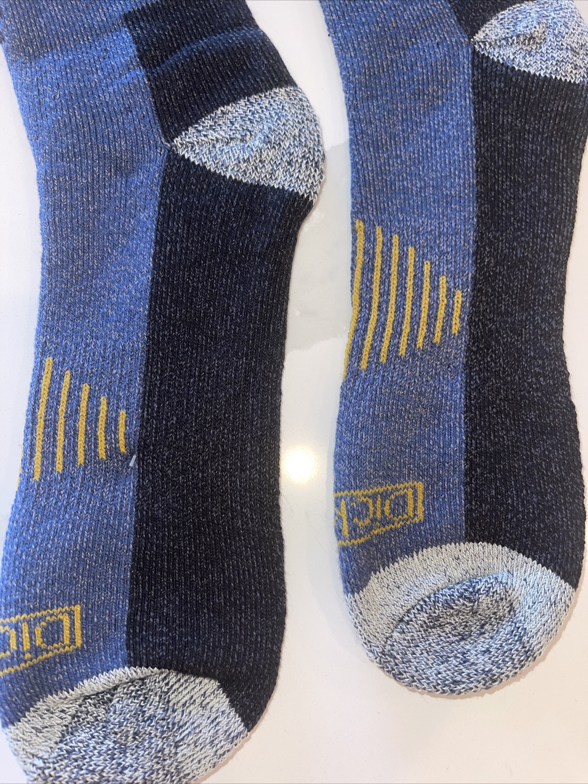 2 PAIRS DICKIES COPPER SHIN PROTECTOR BOOT LENGTH SOCKS MENS 6-12 BLUE ...