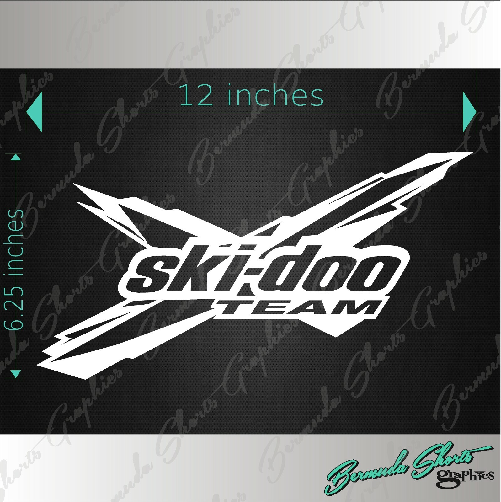 SKI-DOO Team X 12" vinyl decal / Window / Snowmobile Decal / Trailer ...