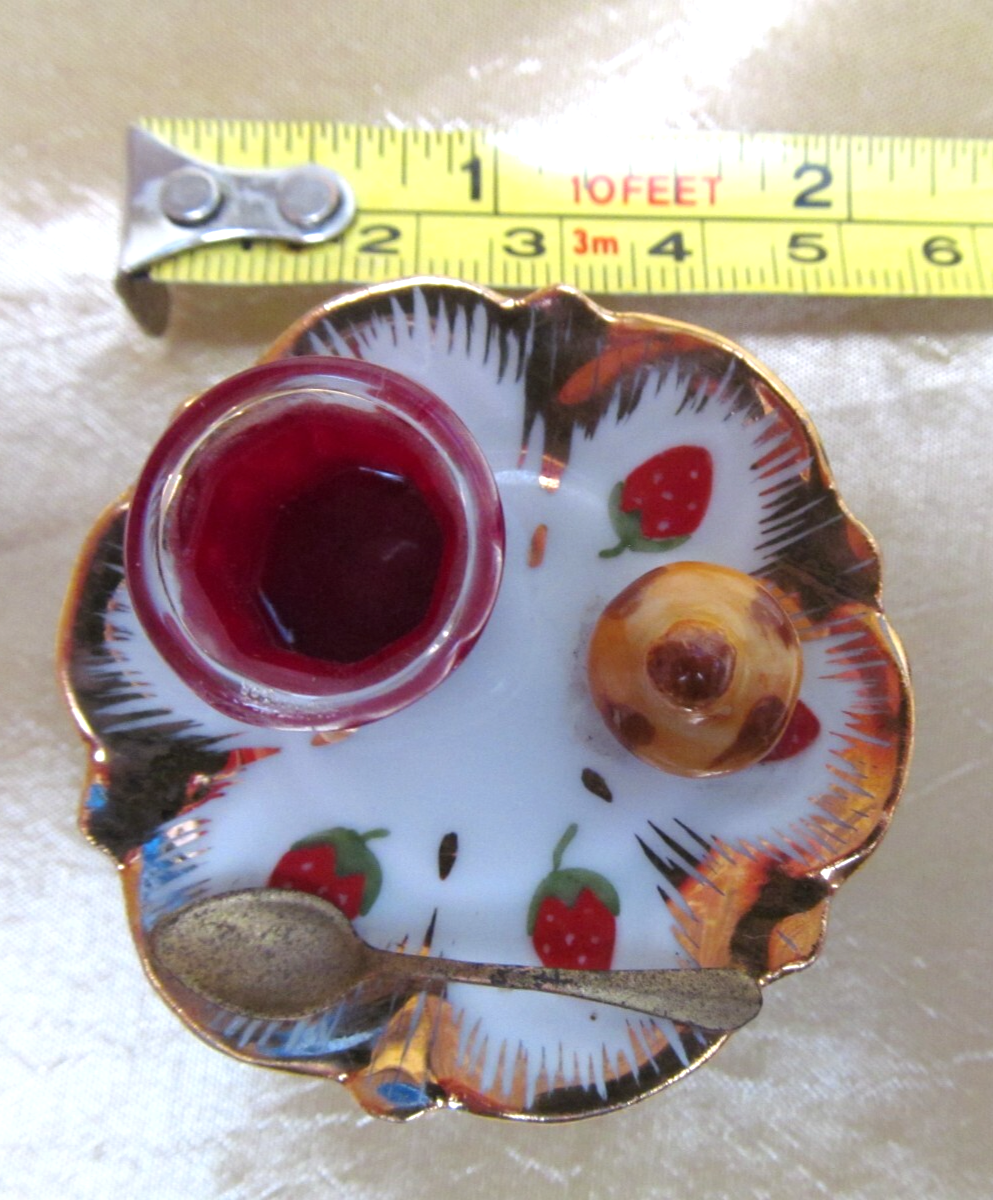 Limoges Peint Main Porcelain Strawberry Jam Mini Trinket Box Hidden ...