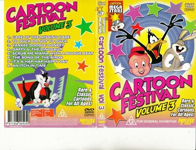 Cartoon Mega Stars-Cartoon Festival-Volume 3-Animated C-MS-DVD | eBay