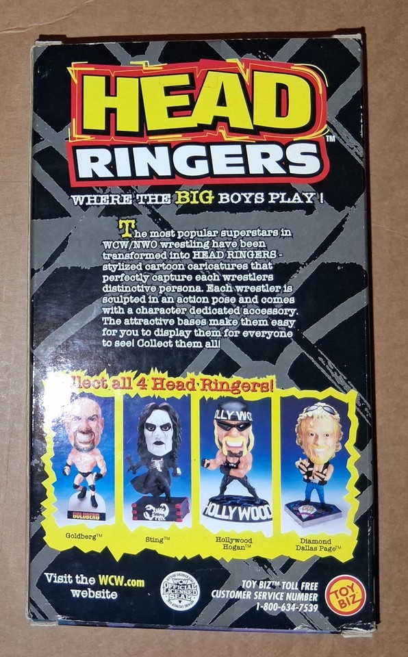 WCW STING 1999 HEAD RINGERS Wrestling Caricature Figure TOY BIZ New AEW ...