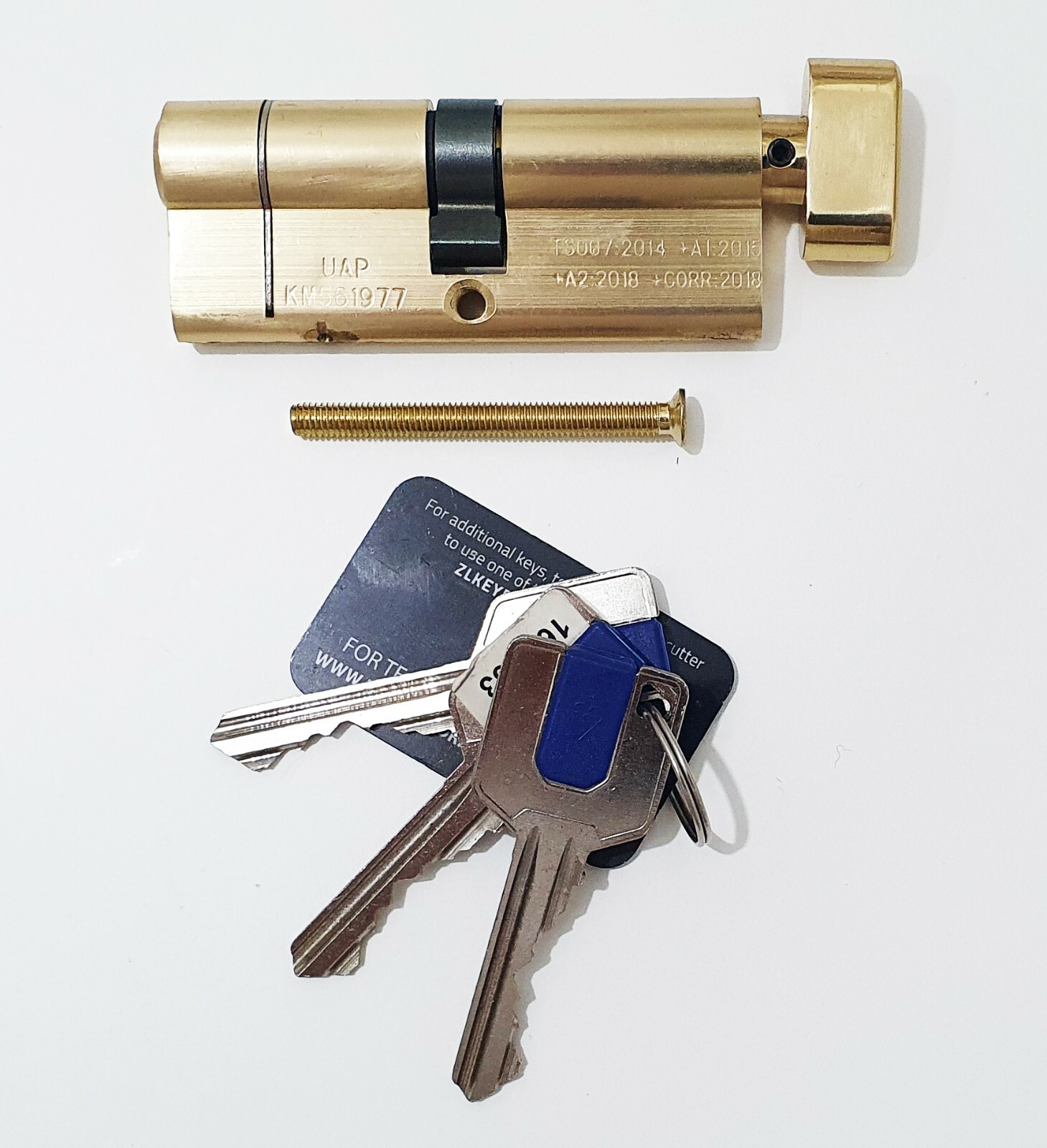 UAP 6 Pin Thumb Turn Euro Cylinder Barrel Door Lock Anti Drill Bump 70 ...