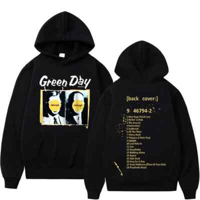 GreenDay`s Nimrod Back Cover Print Hoodie,Punk Band Vintage Gothic Rock ...