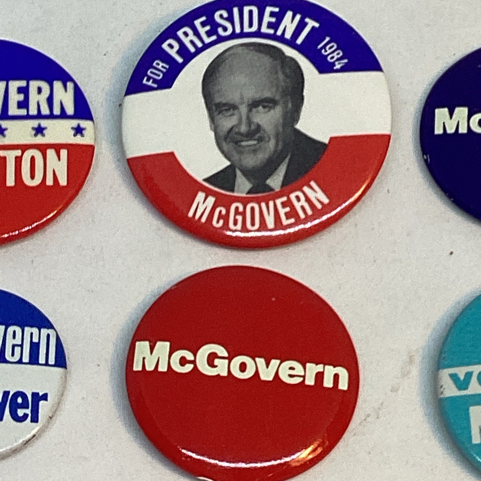 (Lot Of 6) 1970’s & 1980’s George McGovern Presidential Campaign ...
