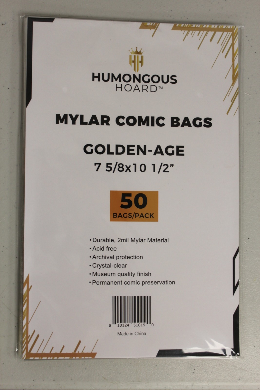 (1000) Humongous Hoard Mylar Golden Comic Book Bags Case | eBay