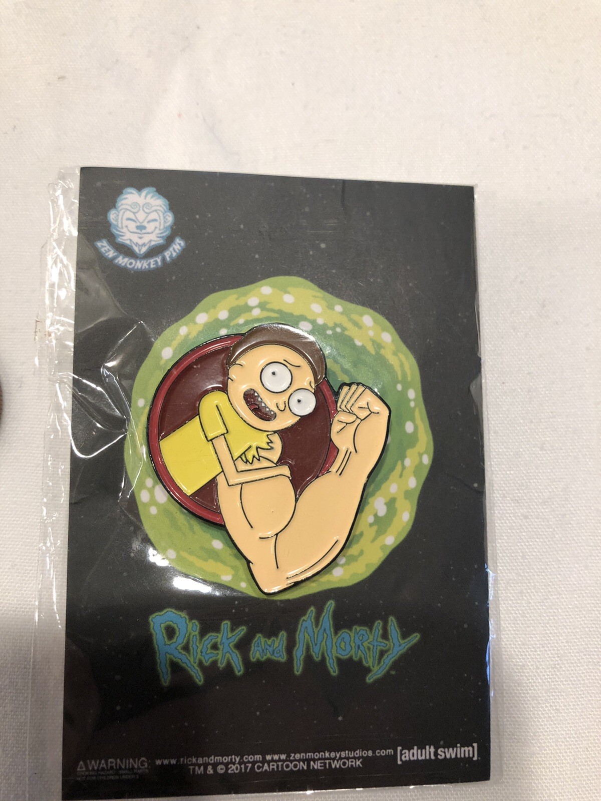 Zen Monkey Rick & Morty Strong Arm Morty Lapel Pin Free Ship In USA | eBay