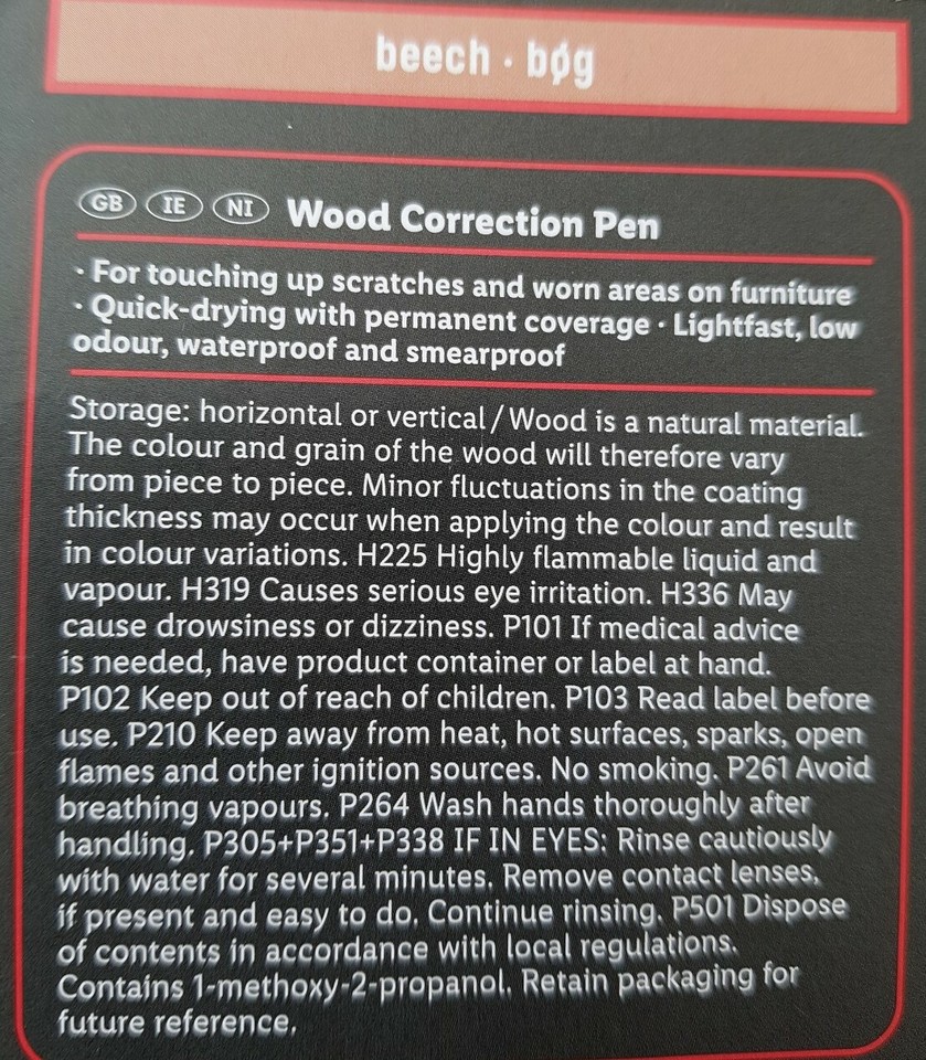 PARKSIDE WOOD CORRECTION PEN Corrective Colour Oak | eBay