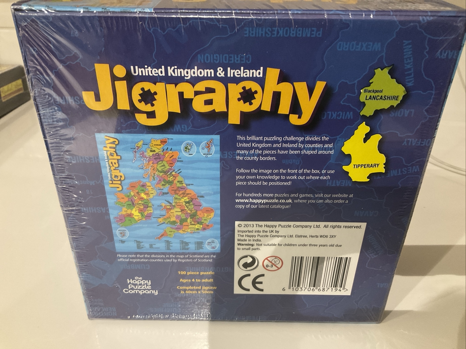 Jigraphy United Kingdom & Ireland Counties 100pc Jigsaw Puzzle for sale ...