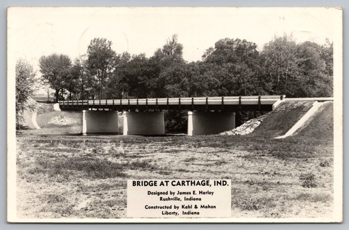 RPPC Bridge at Carthage Indiana Designed by James Harley Kahl & Mahon ...