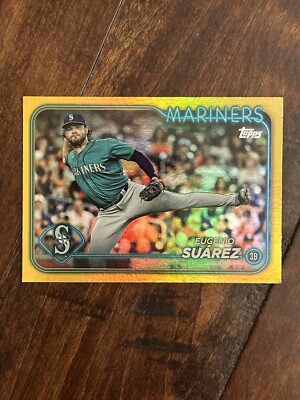 2024 Topps Series 1 Eugenio Suarez Gold Foil Parallel #231 Seattle ...