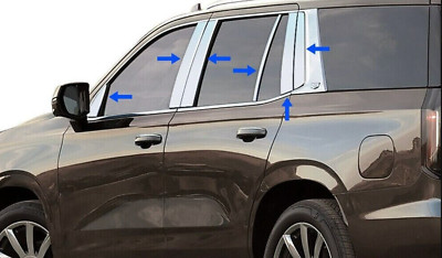 2021-2025 Cadillac Escalade 12Pc Pillar Post Stainless Steel Trim Door ...