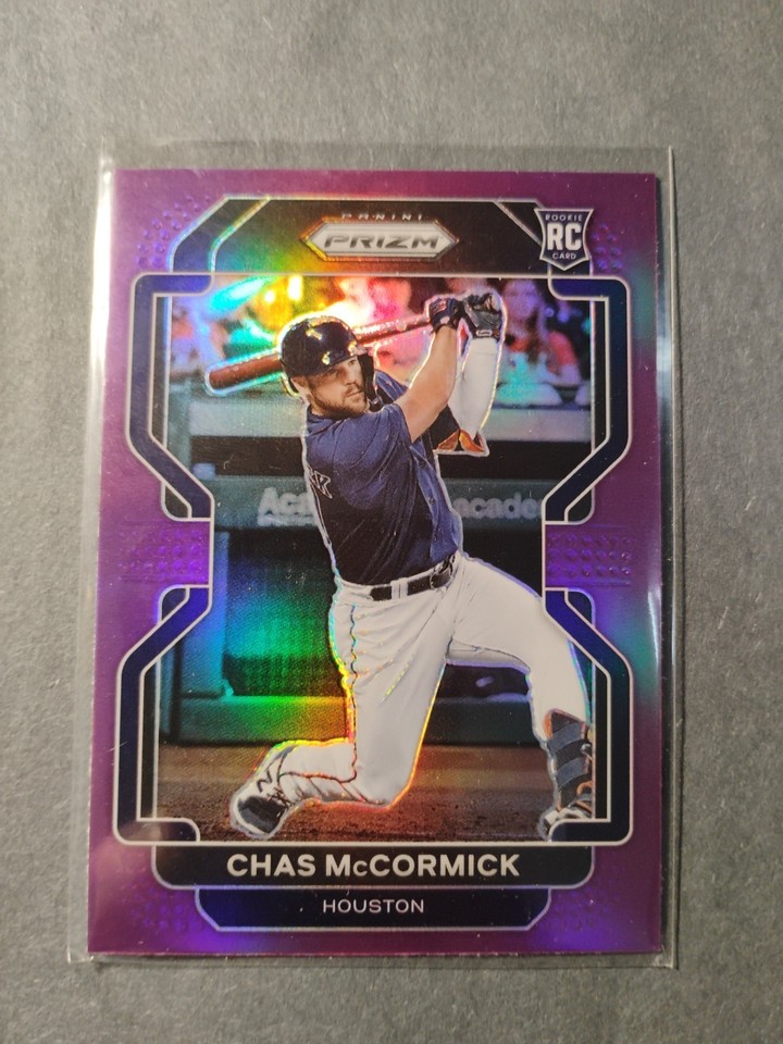 Chas McCormick Rookie Card Panini Prizm 2022 - Purple Refractor #100 | eBay