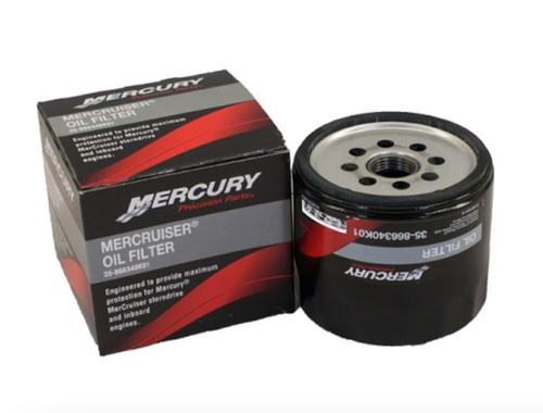 Lot Of 2 Mercury Marine MerCruiser 35-866340K01 oil filter OEM V8 4 ...
