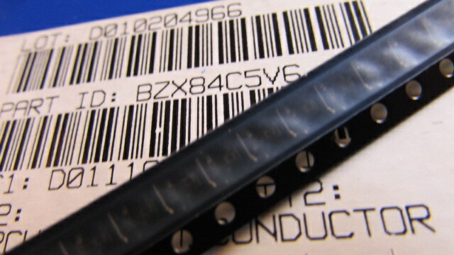 BZX84C5V6 Fairchild Diode Zener Single 5.6V, 5%, 350mW 3-Pin SOT-23 ...