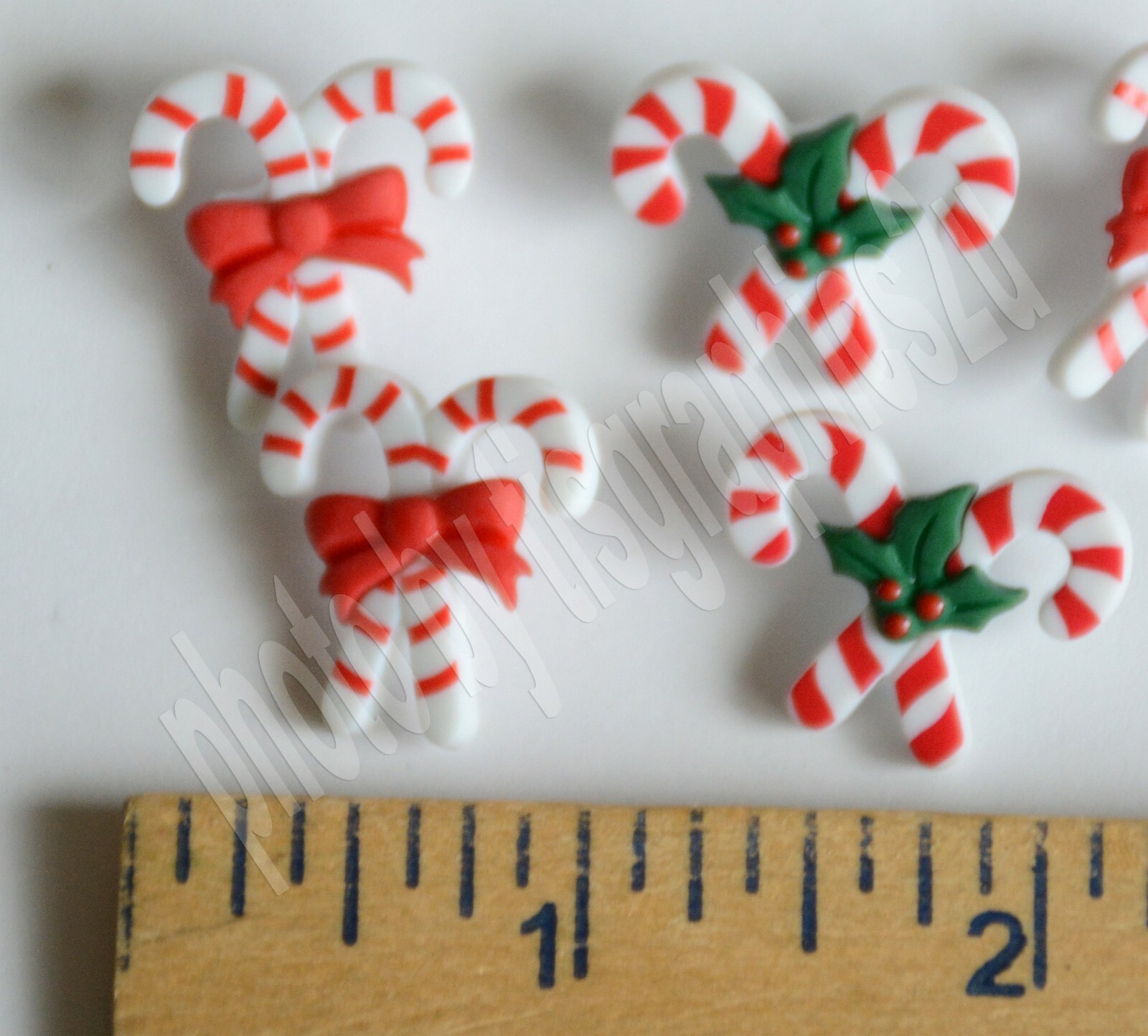 Peppermint Pairs / Candy Cane Shank Buttons / Holiday Christmas Candy ...
