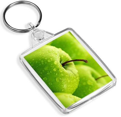 Crunchy Delicious Tasty Apple Keyring Healthy Fruit Keyring Gift #14626 ...