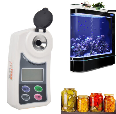 Digital Refractometer Salinity Tester Aquarium Kimchi Seawater ...
